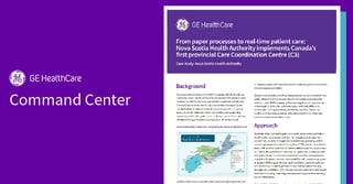 Ecosystem - GE HealthCare Command Center